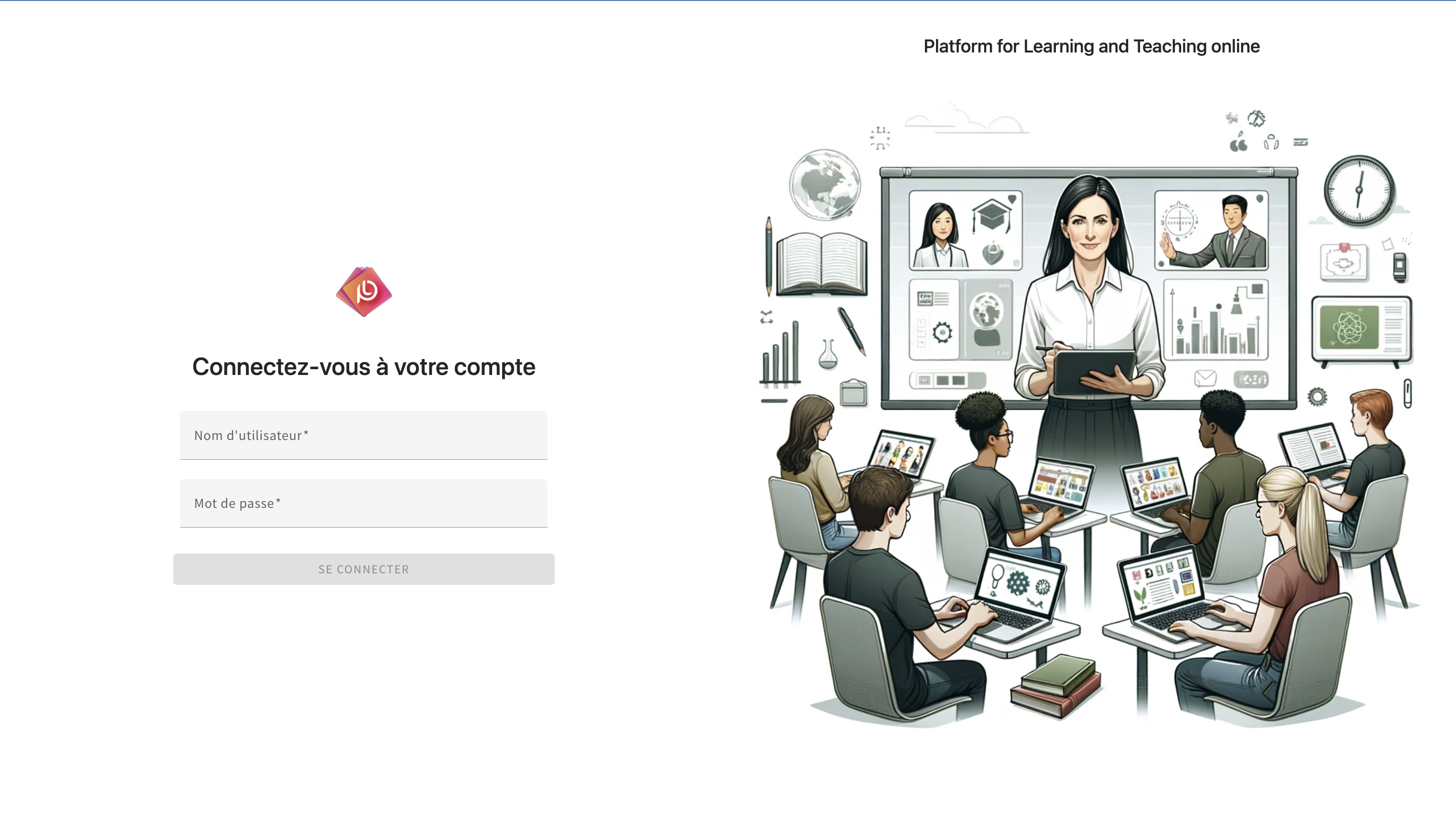 Connexion à la plateforme | PLaTon